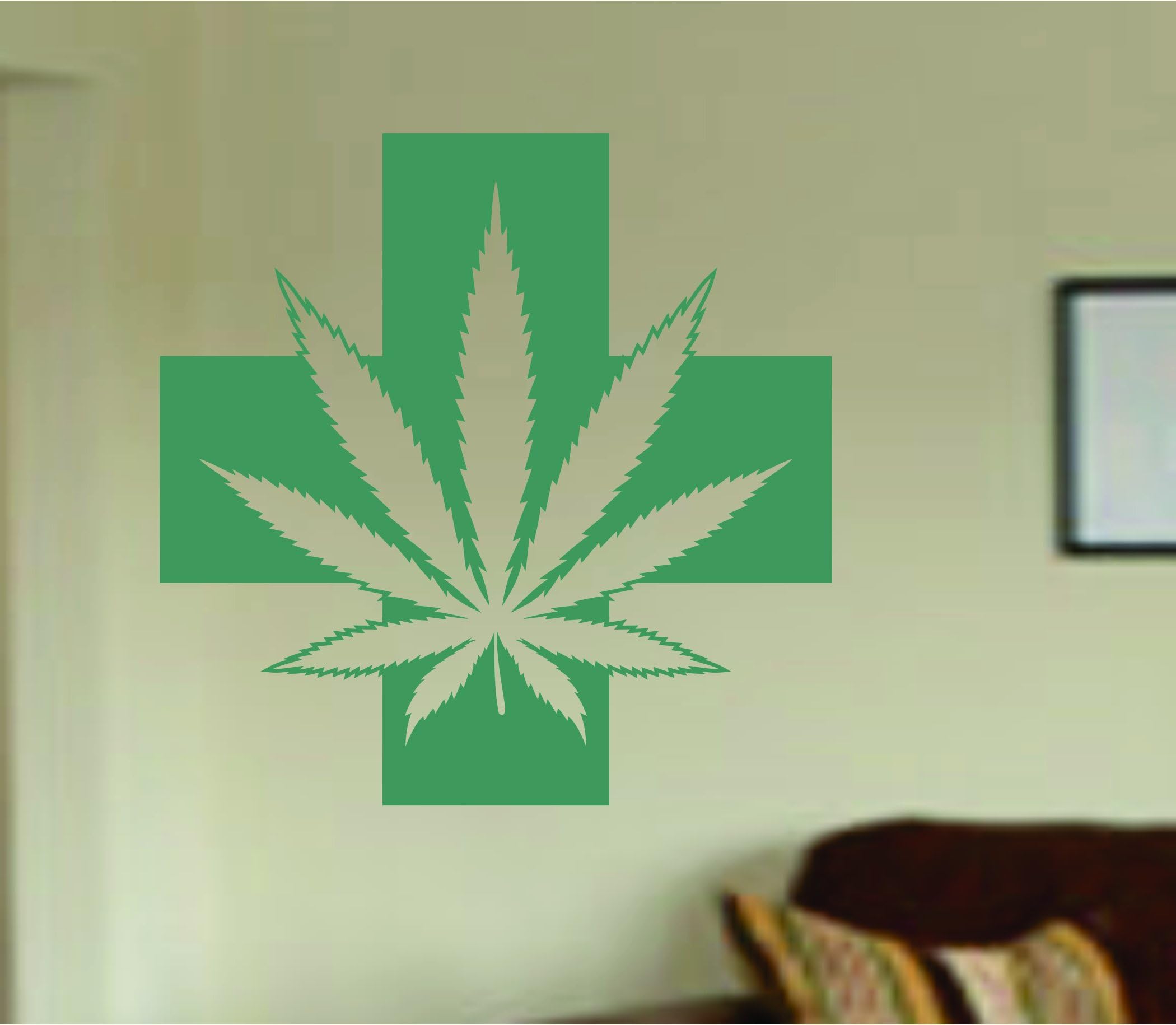 Amazon.com: Medical Marijuana Wall Decal Sticker Wall Vinyl Mural Mary ...