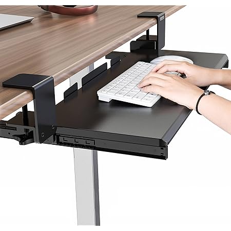 Defy Desk Clamp On Keyboard Tray Ergonomic Desks Wrist Rest Pad Mouse ...