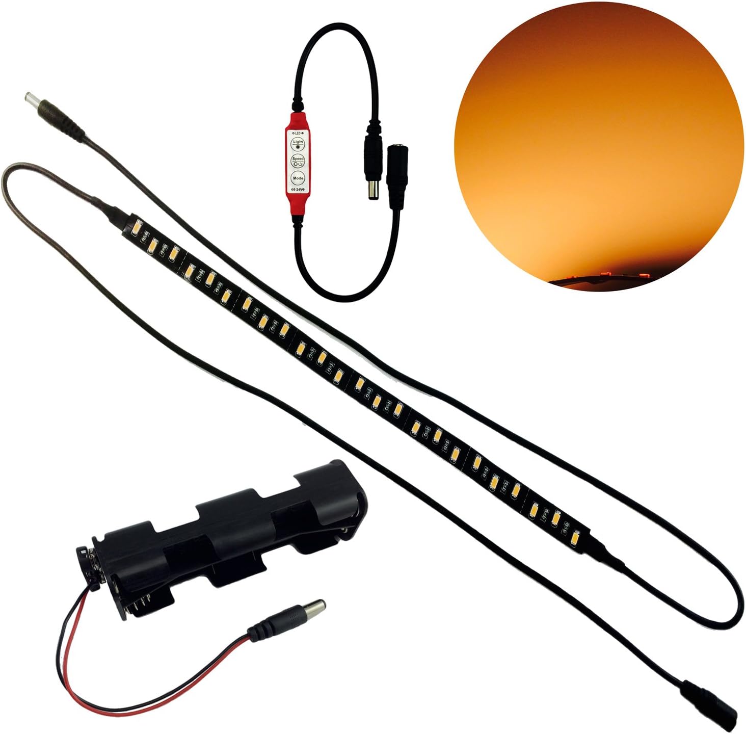 Amazon.com: Prop and Scenery Lights Candlelight Led Flex Strip Candle ...