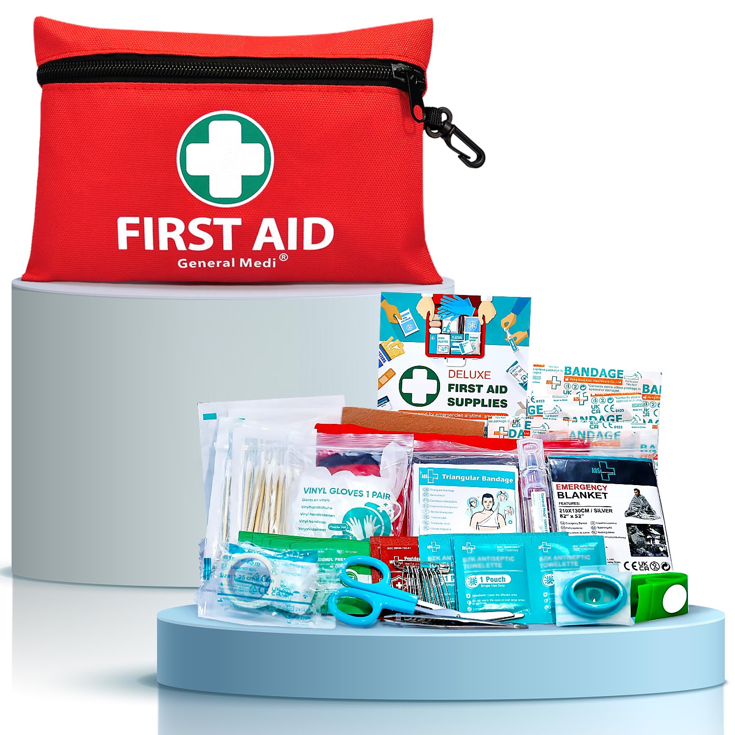Amazon.com: General Medi Mini First Aid Kit, 110 Piece Small First Aid ...