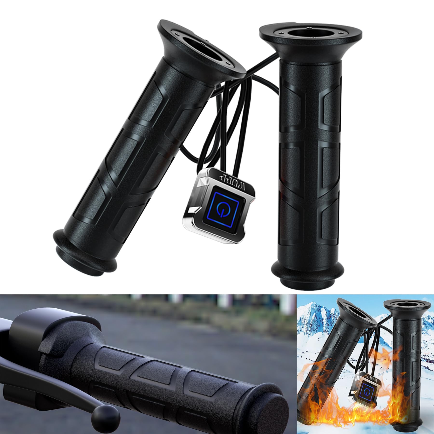 Amazon.com: ATV Heated Grips, 4 Wheeler Heated Hand Grips, 12v 7/8 ...