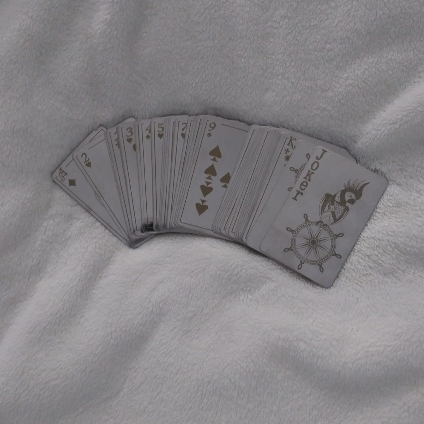 Amazon.com: UNiUS 304 Stainless Steel Playing Cards Metal Poker - 54PCS ...