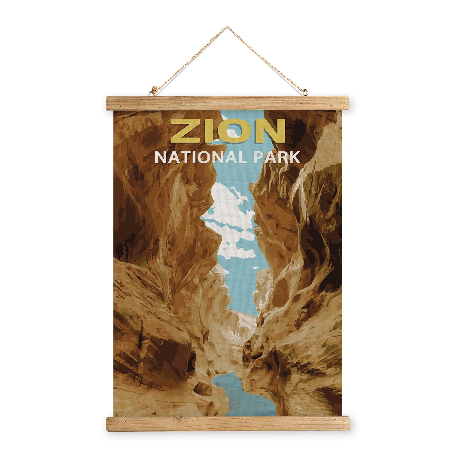 Snapklik.com : MIDEFINCH Vintage Zion National Park Poster