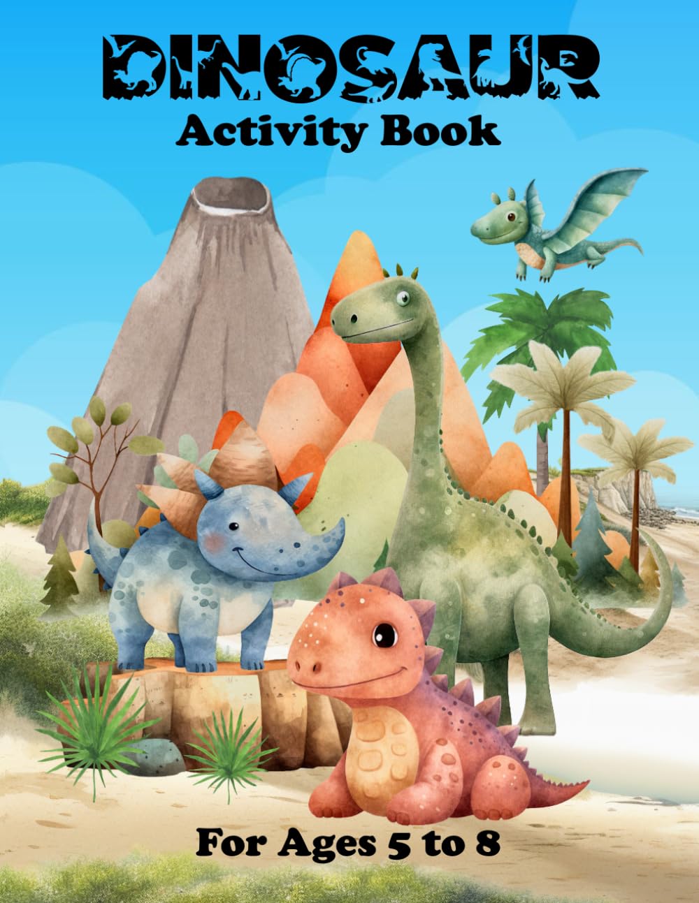 Buy Dinosaur Coloring and Activity Book for Kids Ages 5-8 - Dinosaur ...
