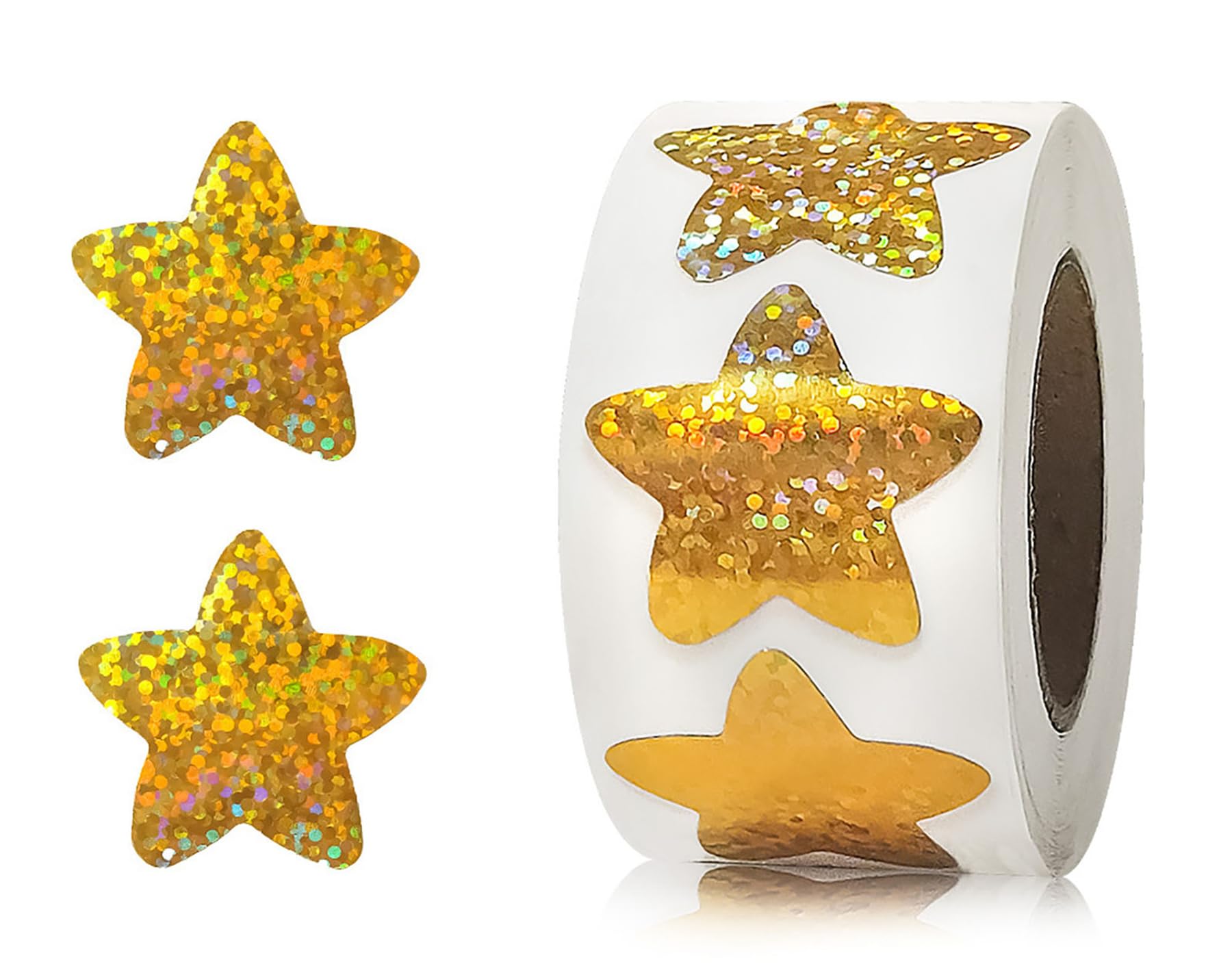 Amazon.com: Sparkly Foil Small Star Stickers 500Pcs Gold Star Stickers ...