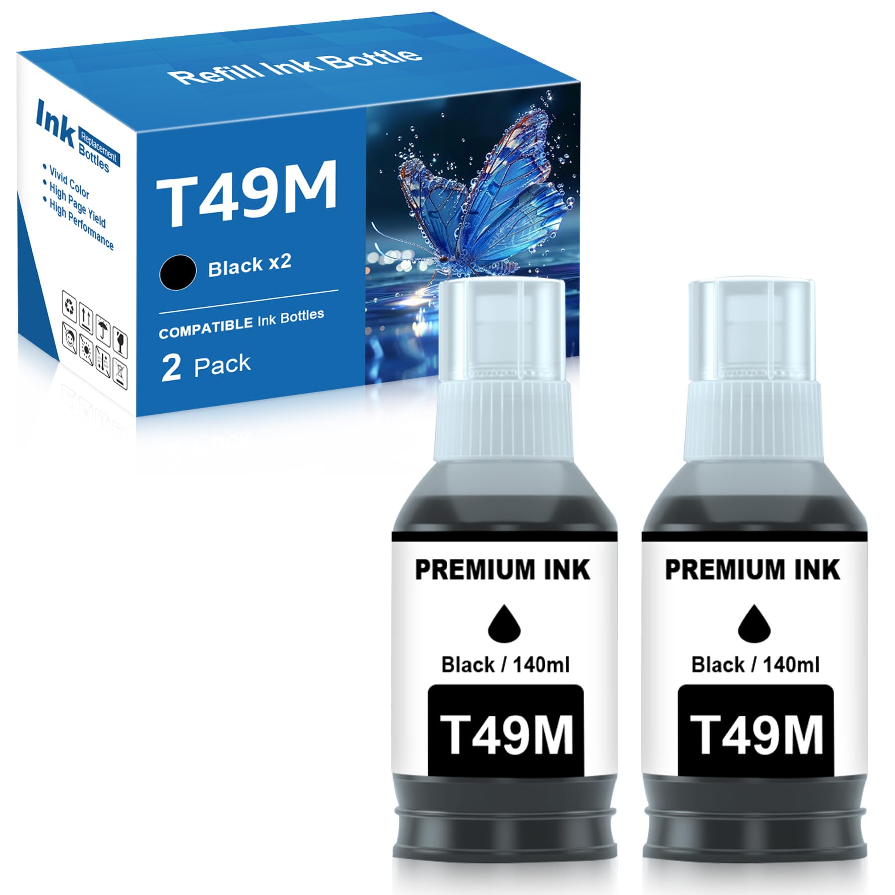 Amazon.com: Yongairuink Compatible T49M Sublimation Ink Replacement for ...