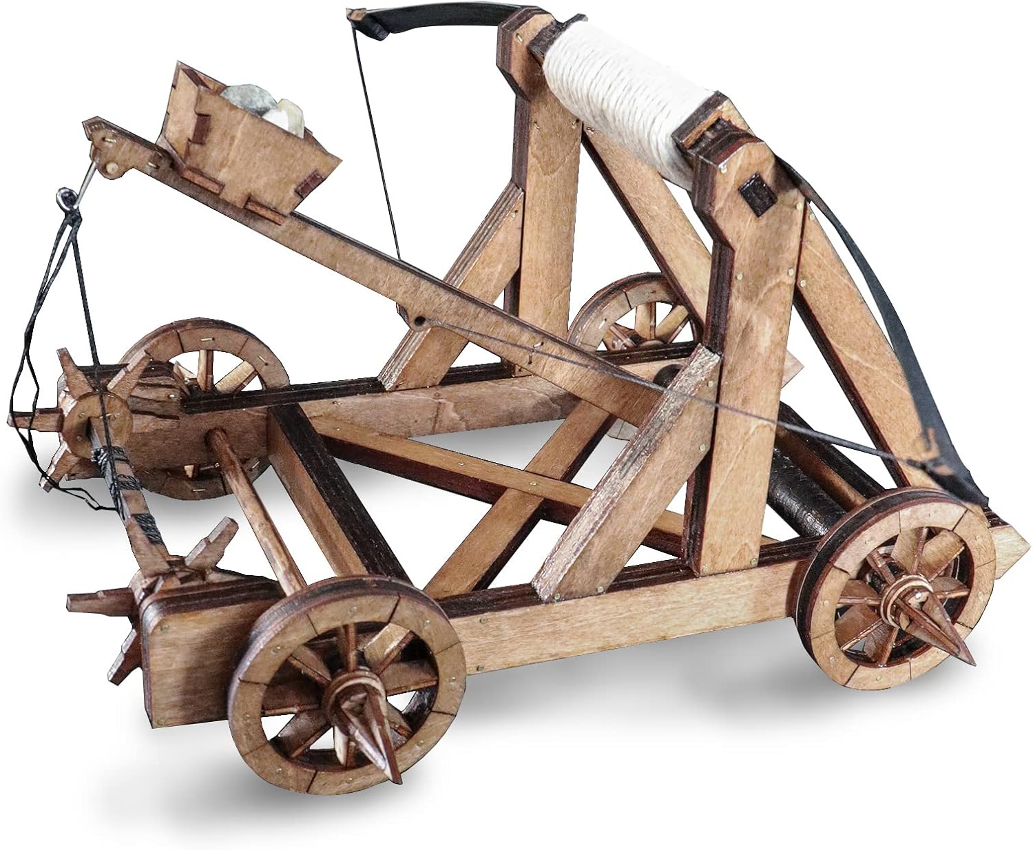 YAQUMW 3D Wooden Toy Puzzle Weapons The Single-Armed Torsion-Powered ...