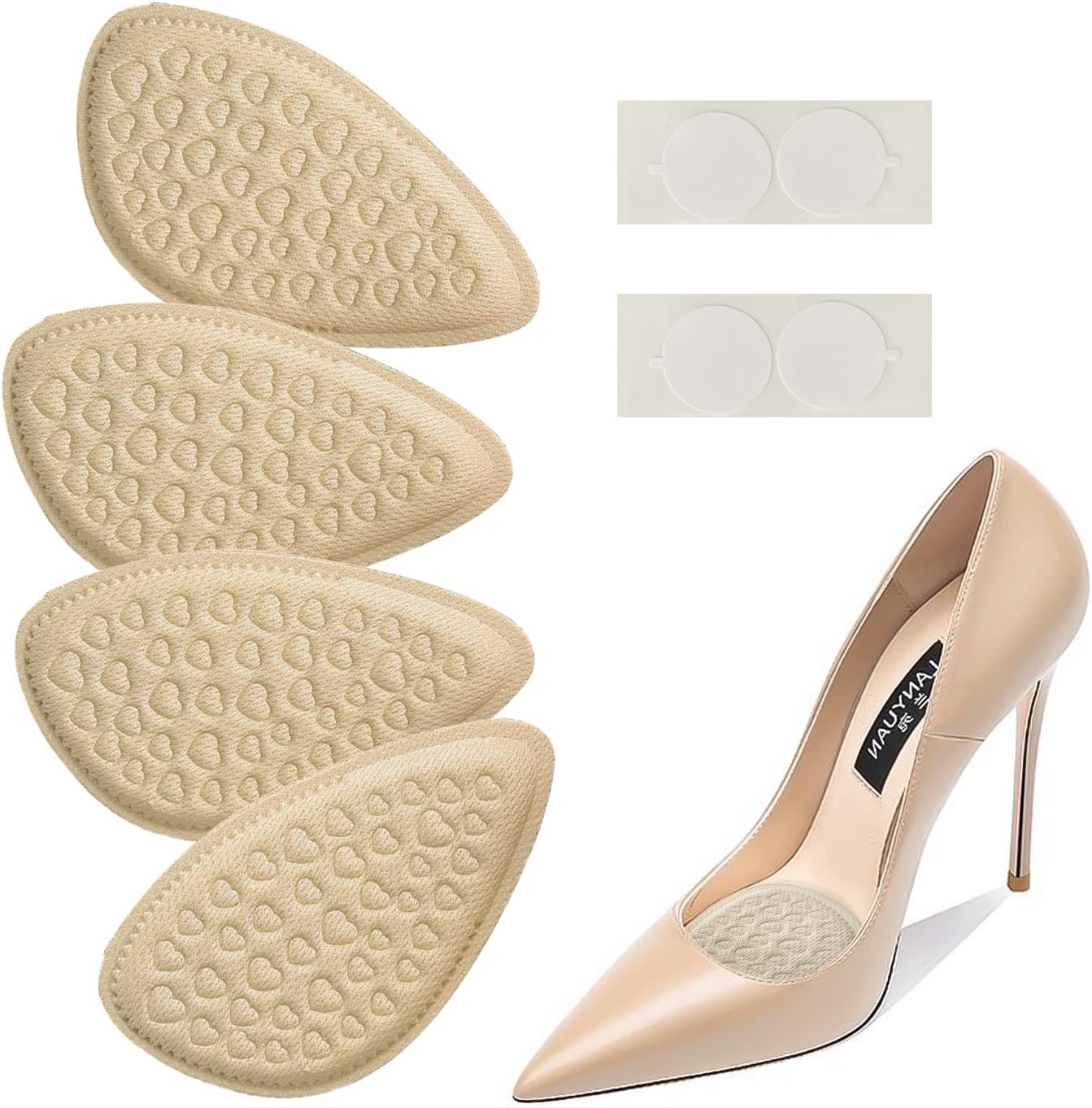 Amazon.com: Metatarsal Pads Women, Anti-Sliding Pads for Open Toe Shoes ...