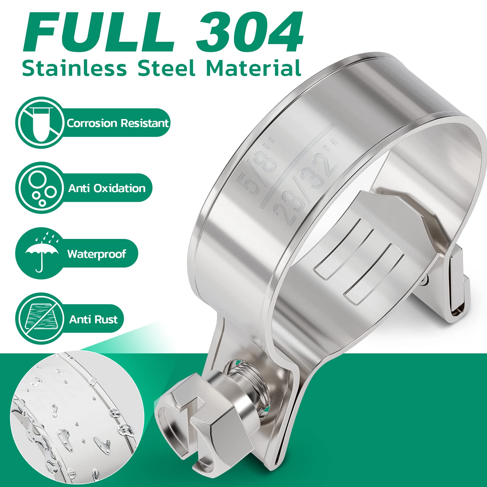 Snapklik.com : OURU Fuel Line Clamp 304 Stainless Steel,20PCS ...