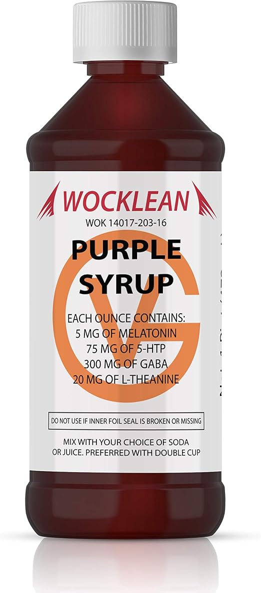 Wocklean Purple Relaxation Syrup (16oz) : Amazon.sg: Health, Household ...