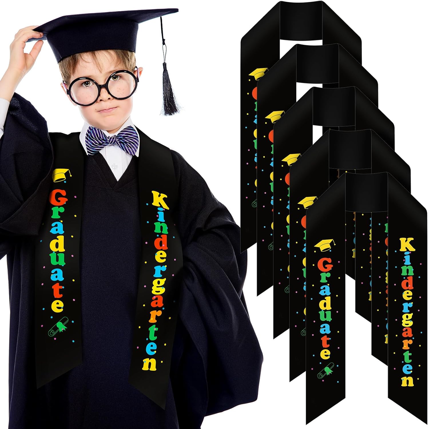 Amazon.com: Juinte 6 Pcs 2025 Kindergarten Graduation Stole Unisex ...