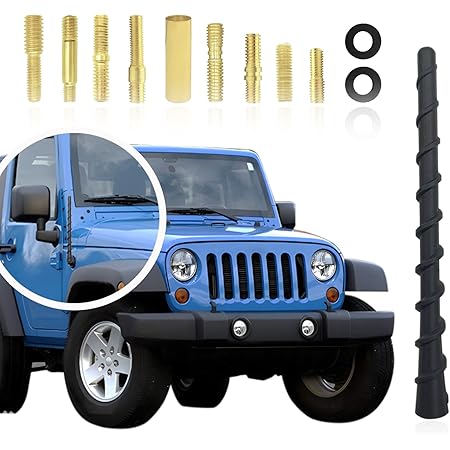 Amazon.com: Universal Antenna Mast for Car Roof, 7 inch Flexible Rubber ...