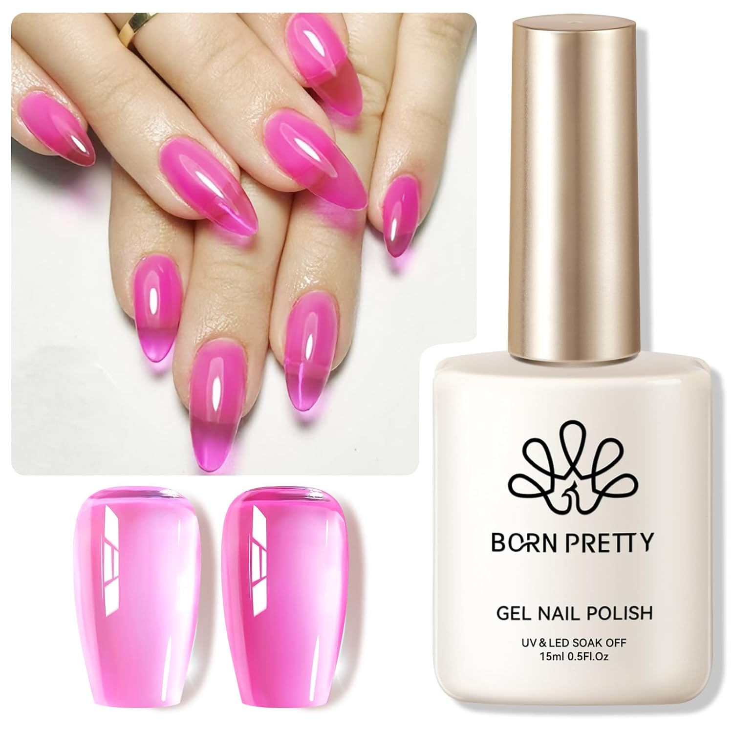 Amazon.com : BORN PRETTY Ice Jelly Gel Nail Polish Jelly Halloween Hot ...