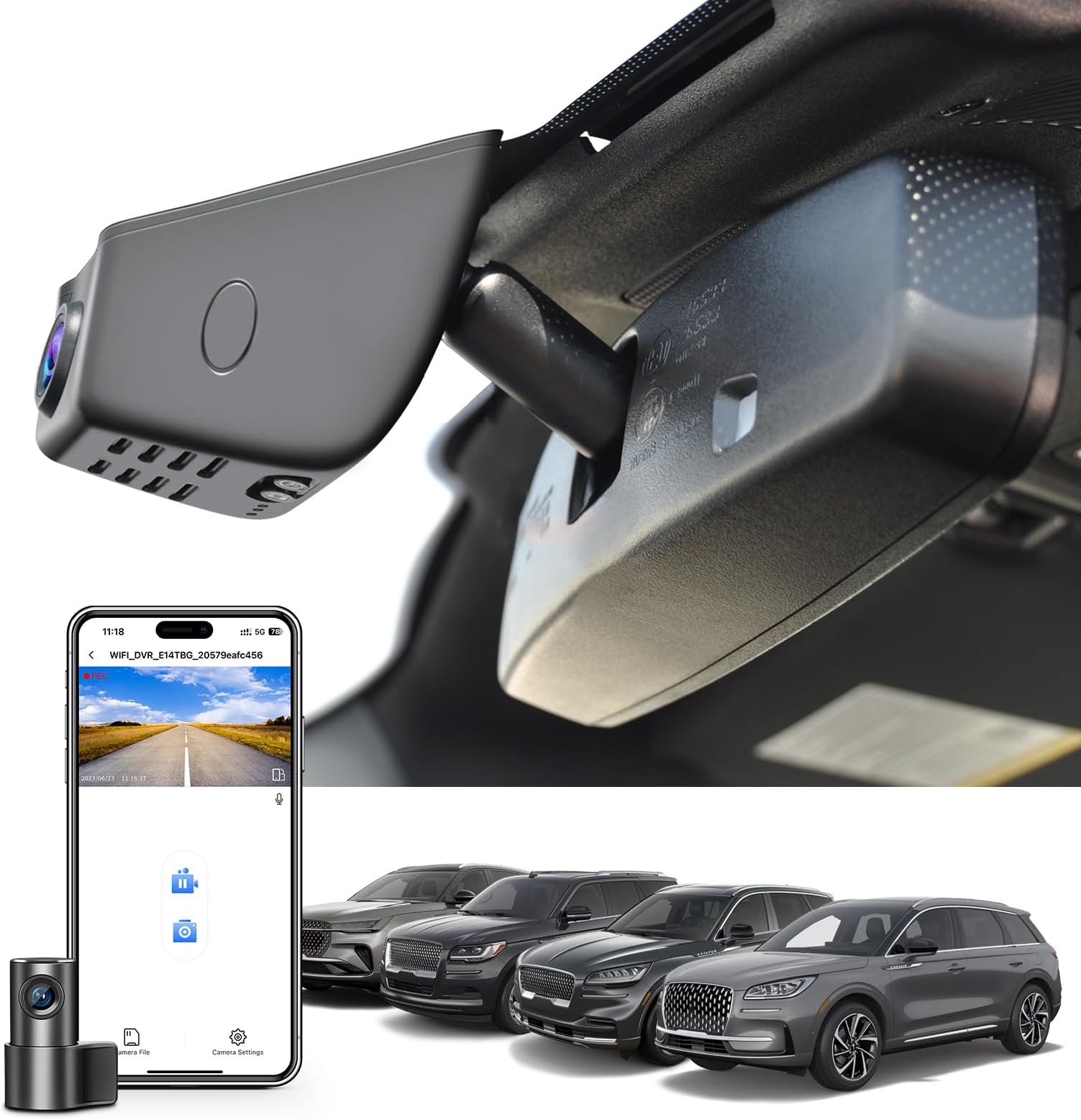 Amazon.com: Mangoal Front 4K & Rear 1080p Dash Cam for Ford Lincoln ...