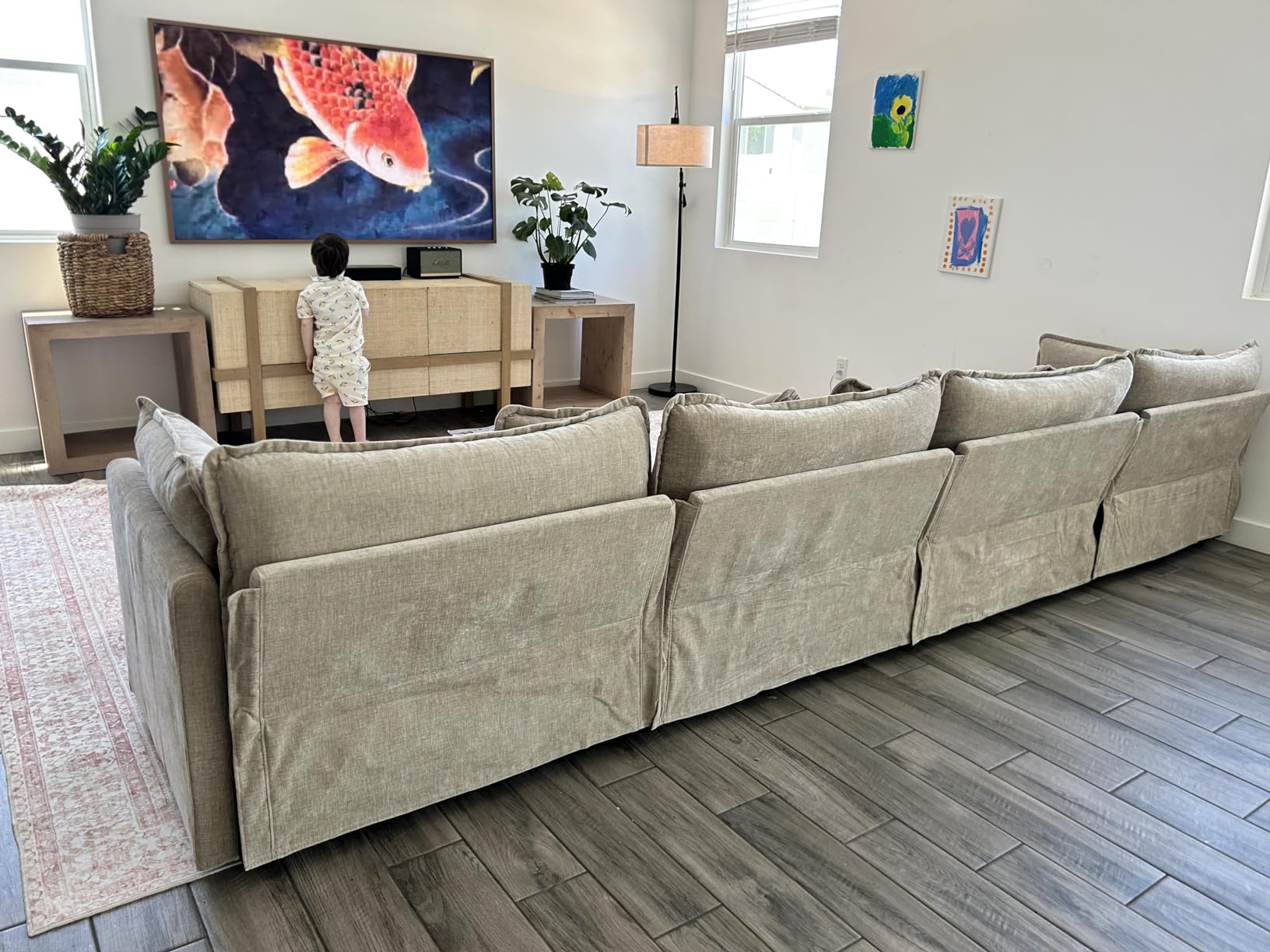 $28/mo - Finance GNIXUU 115“ Oversized Modular Sectional Sofa, Comfy ...