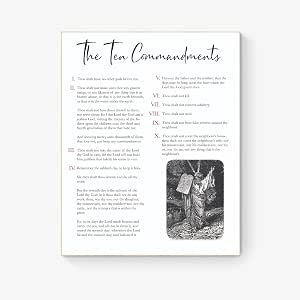 Amazon.com: Exodus 20 | The Ten Commandments | Moses Hebrew Testament ...