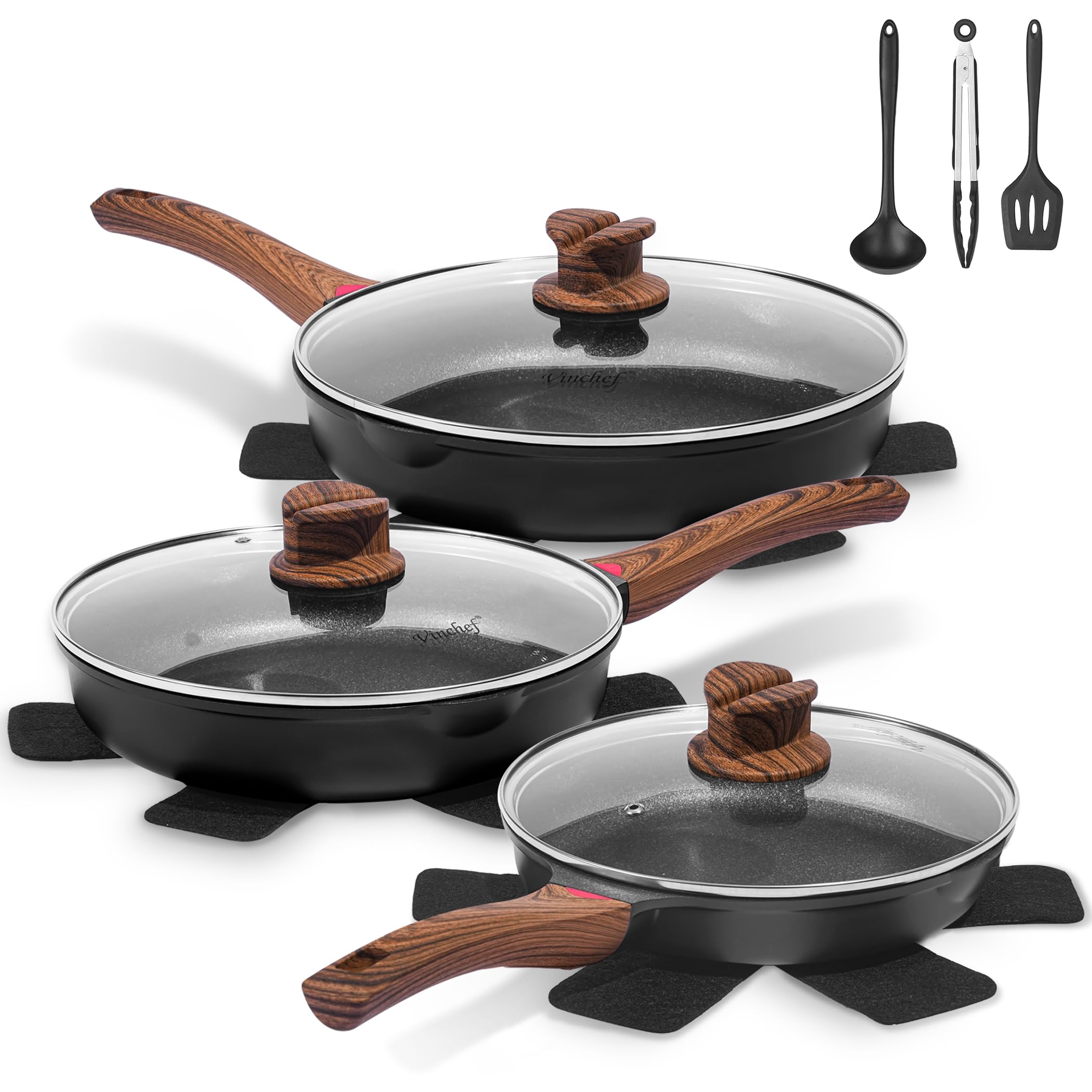 Amazon.com: Vinchef Pots and Pans Set Non Stick, 12pcs Induction ...