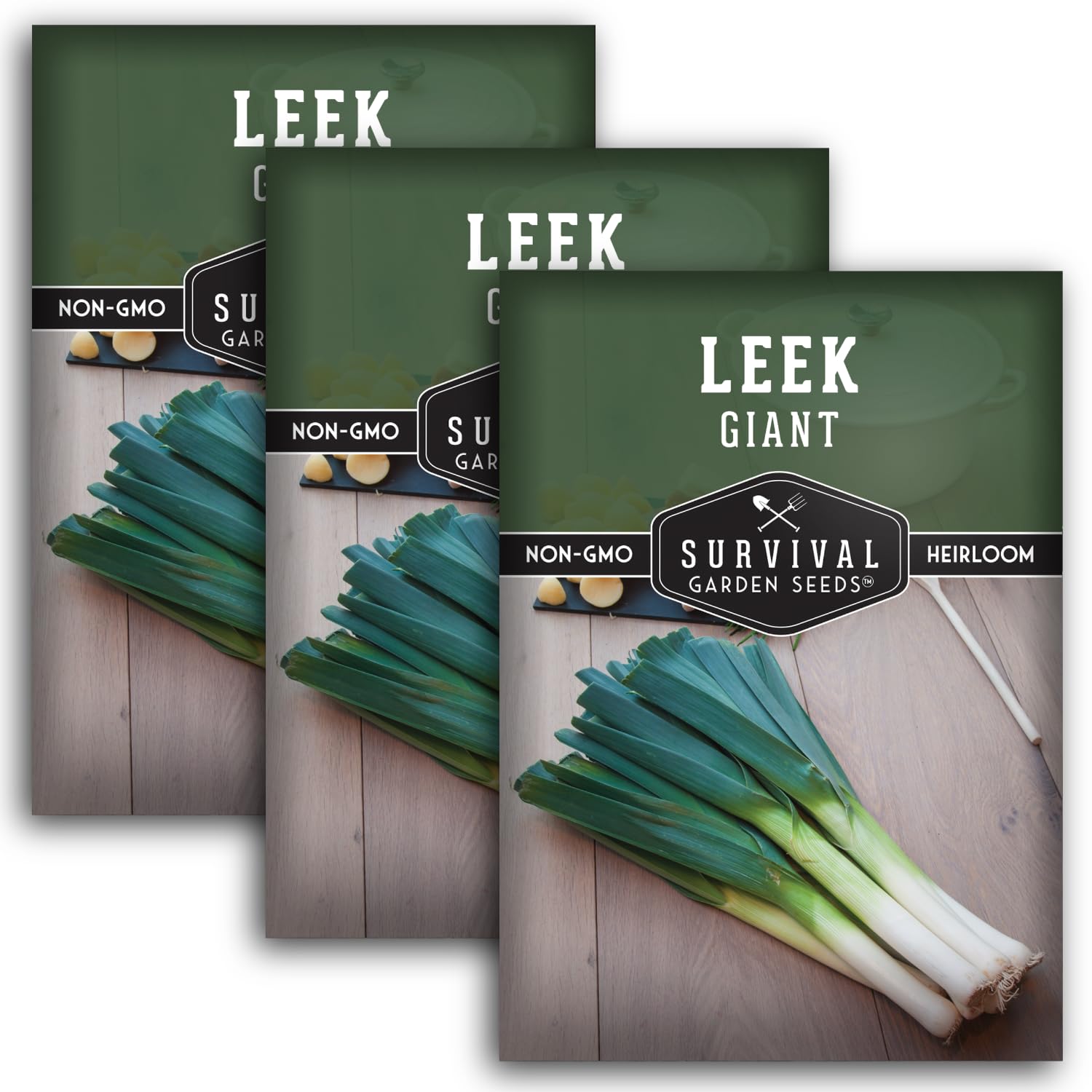 Amazon.com : Giant Leek Seed for Planting - 3 Packets with Instructions ...