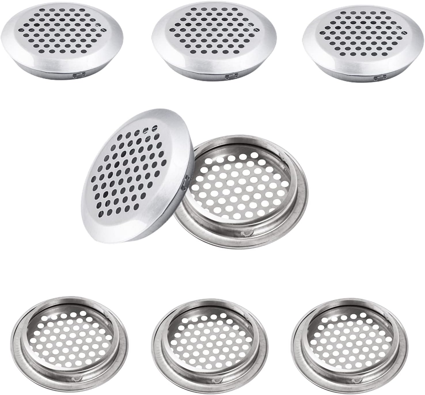 Bivethoi 50 Pcs Air Vents, 53mm / 2.1" Circular Soffit Vent, Stainless ...