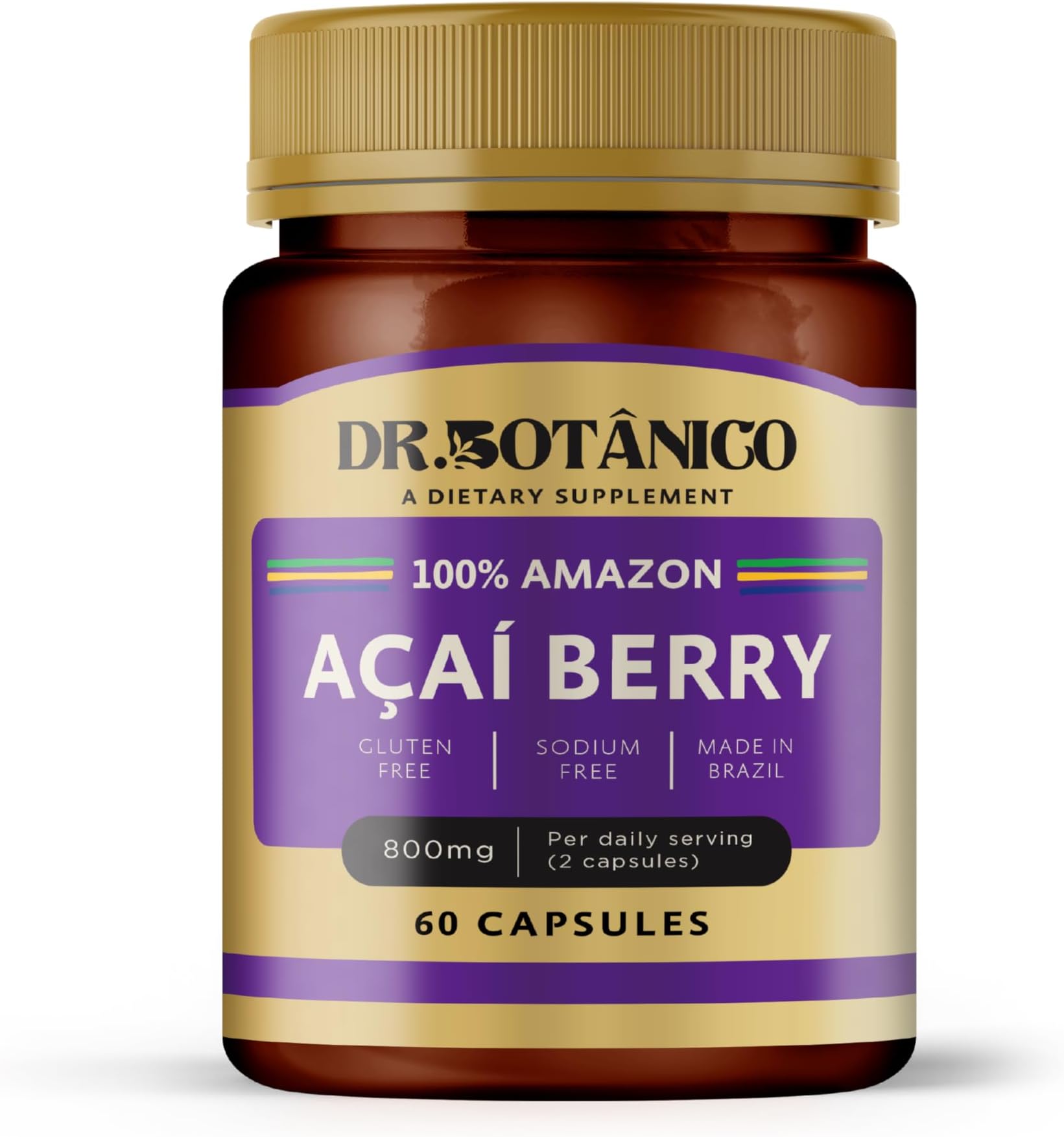 Amazon.com: PURE ORIGINAL INGREDIENTS Acai Berry (100 Capsules) No ...