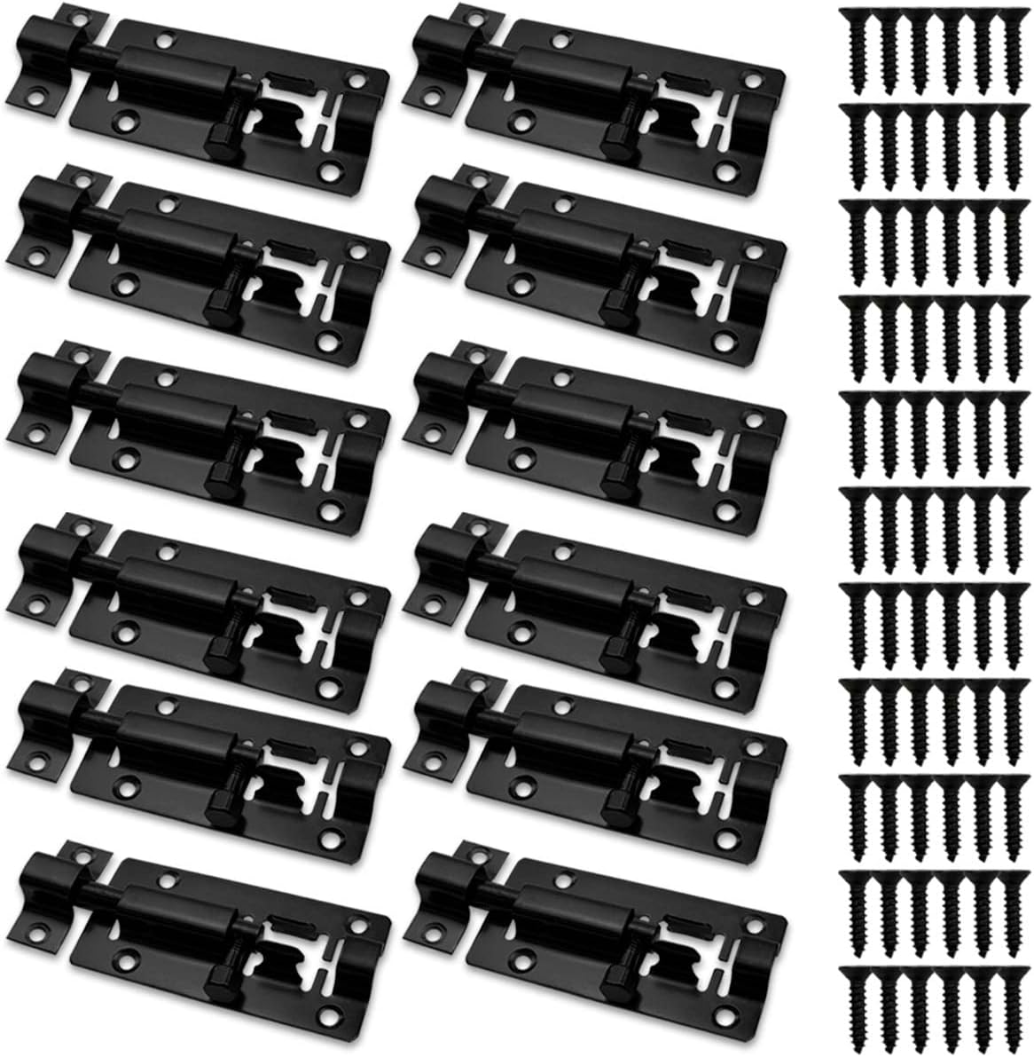 Amazon.com: Joyangy 3 Inch White Slide Barrel Bolt Latch, Aluminum ...