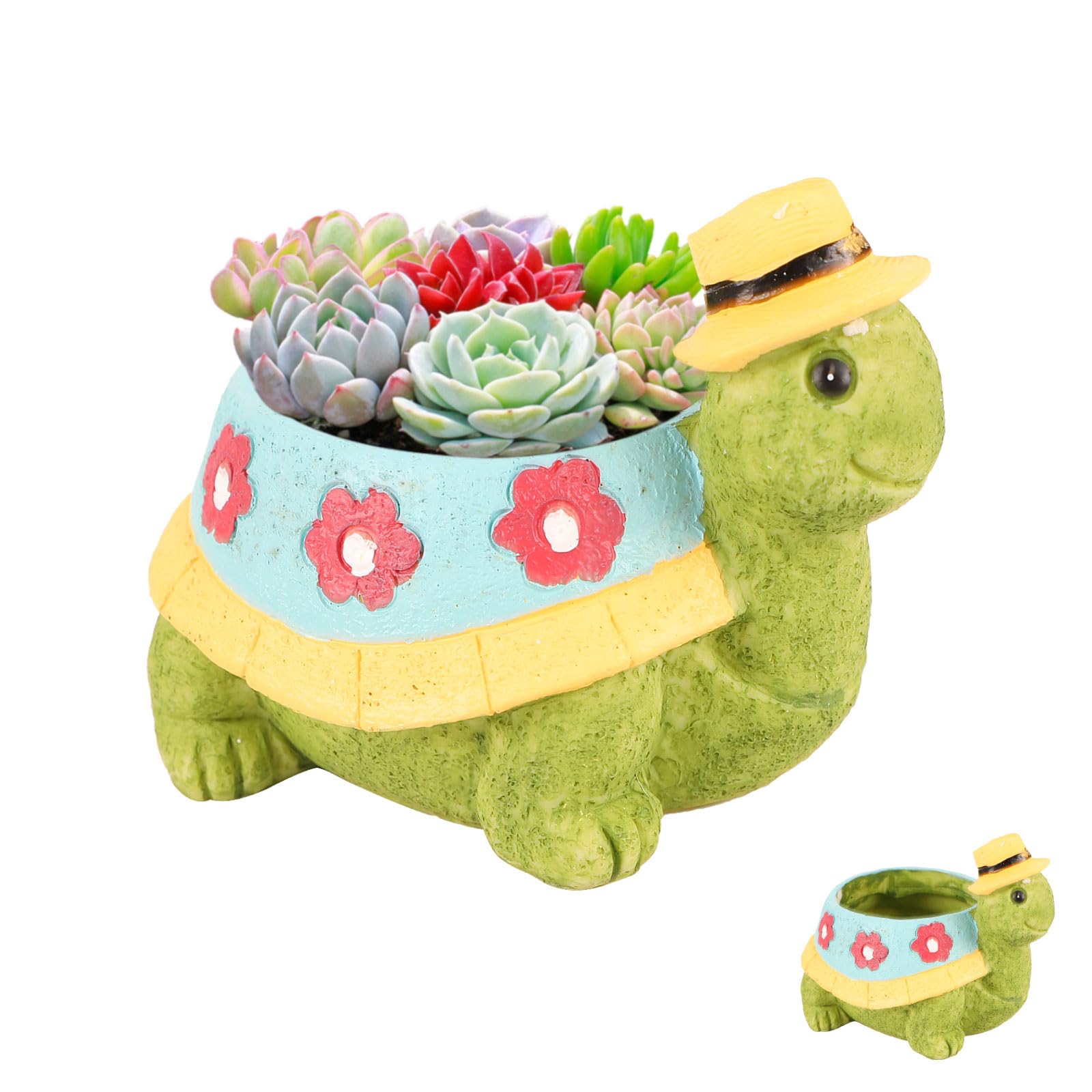 Amazon.com: Turtle Planter Succulents Pot Castus Plants Garden Decor ...