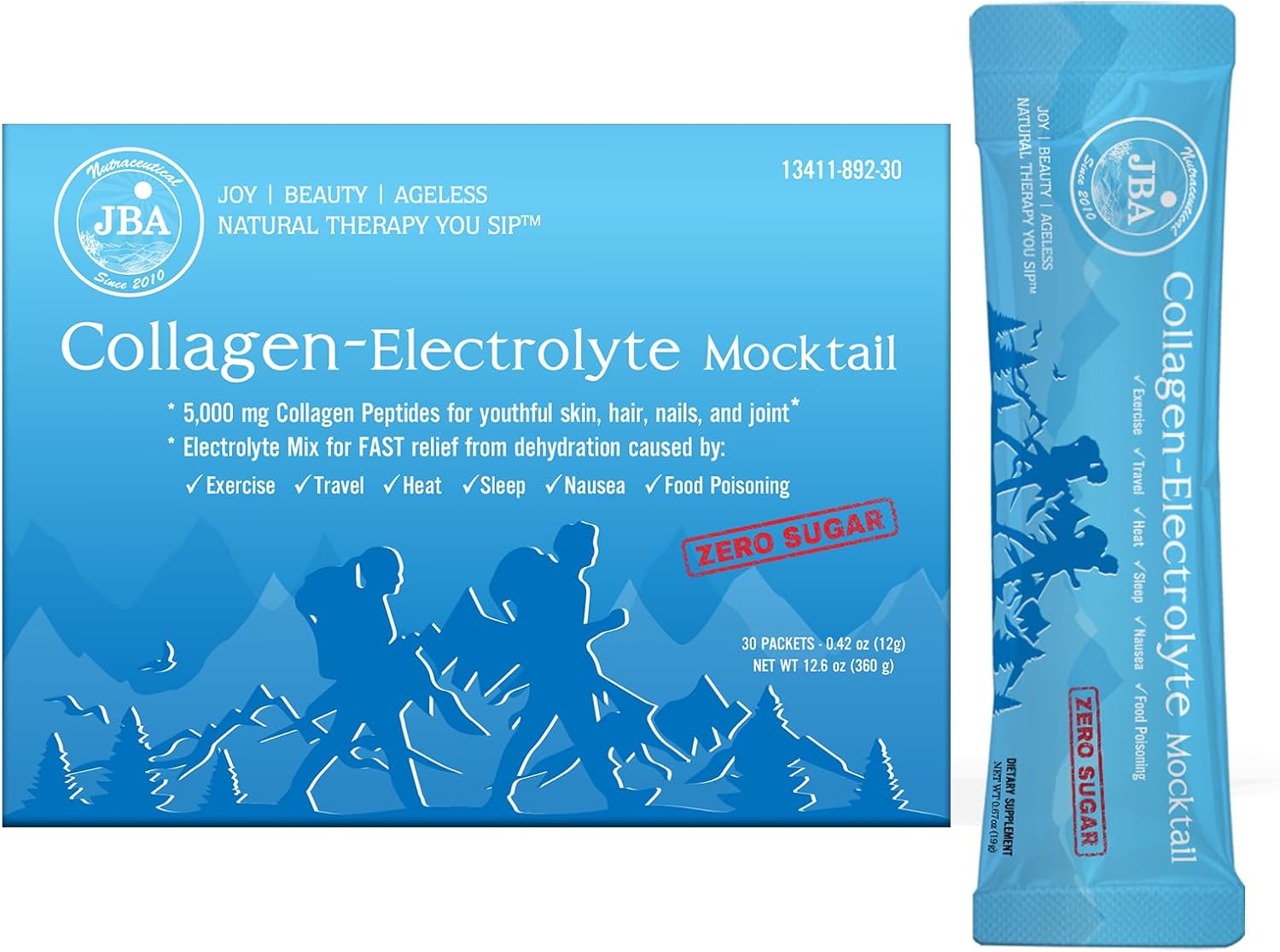 JBA Collagen Electrolyte Vitamin Powder, 30 Packets, Nepal | Ubuy