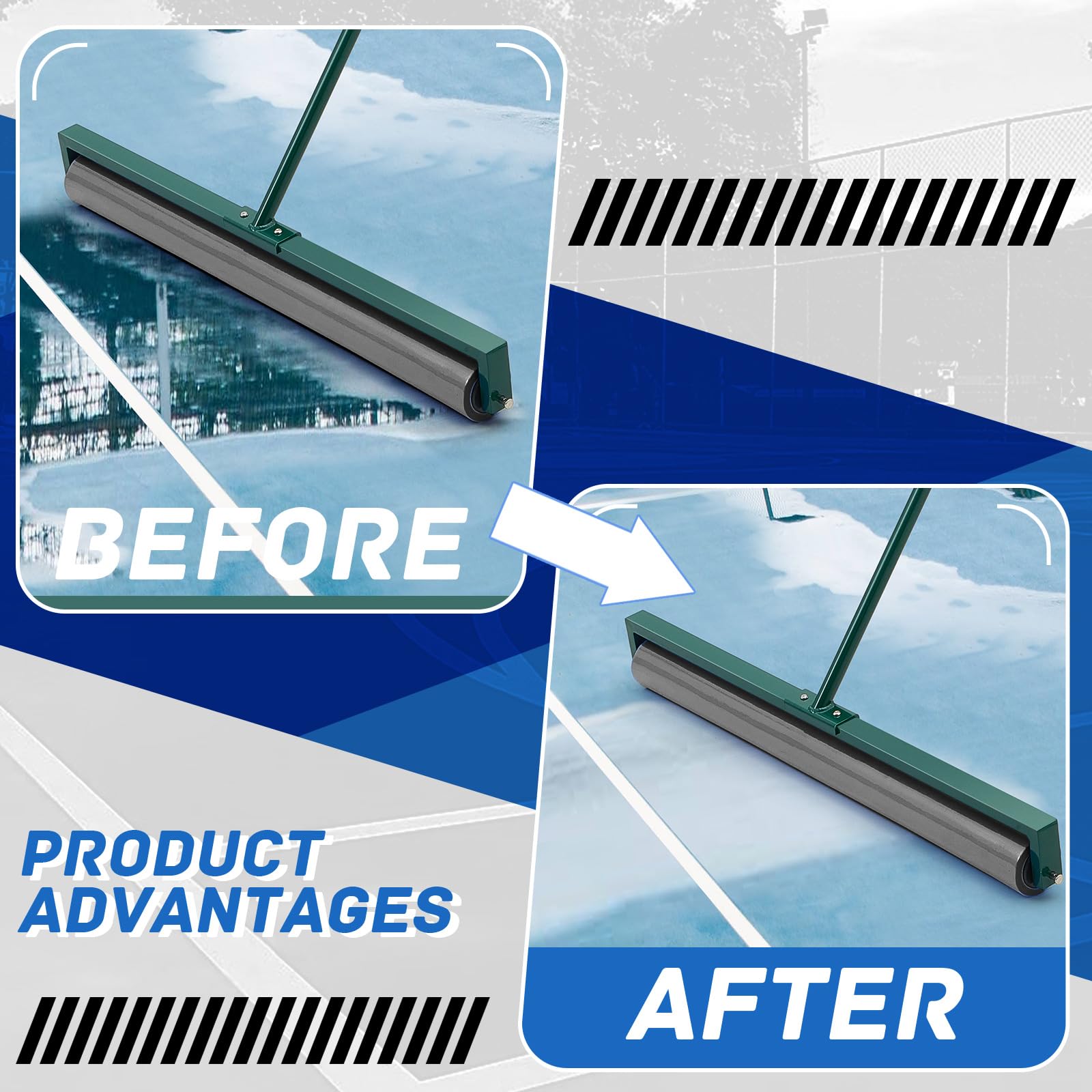 Snapklik.com : Suclain Tennis Court Squeegee 36 Inch PVA Foam Tennis ...