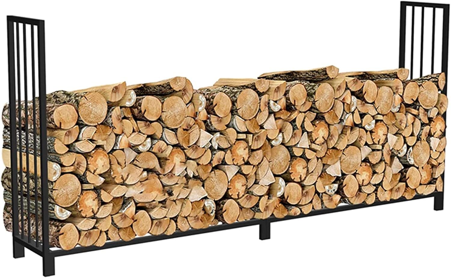 Amazon.com : ZingBunny Firewood Rack Outdoor - Heavy Duty Log Rack ...
