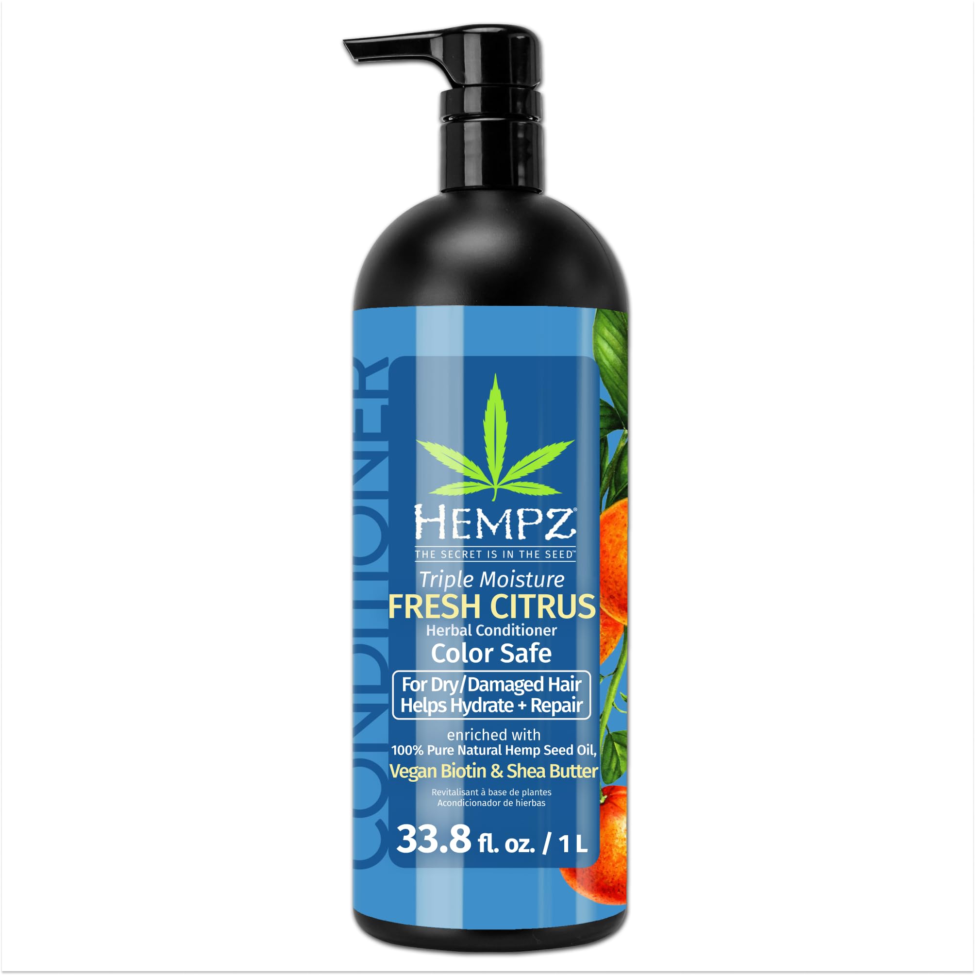 Amazon.com : Hempz Biotin Conditioner - Triple Moisture Fresh Citrus ...