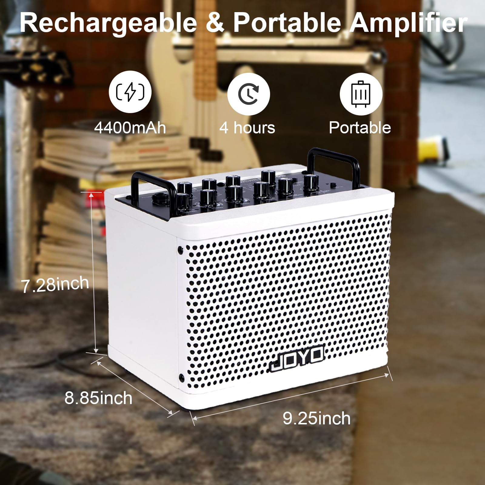 Snapklik.com : JOYO 15W Portable Bass Amp Combo 9 Amplifier Models + 6 ...