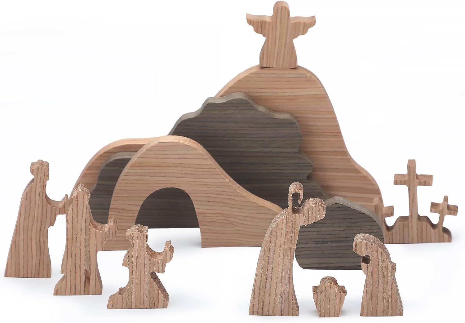 Amazon.com: Colingmill 12 Pcs Empty Tomb Easter Scene and Cross ...