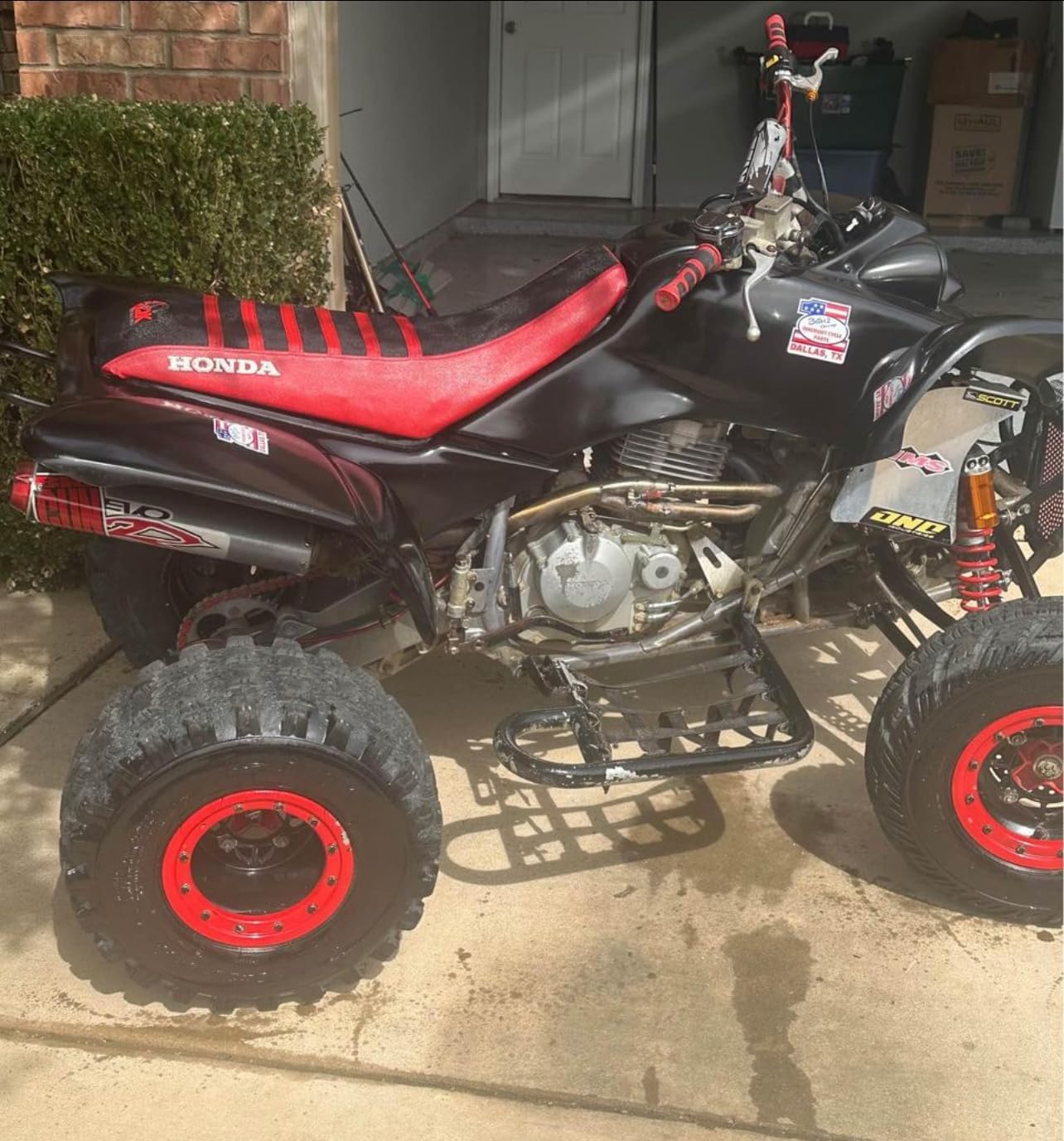 QK RACING Funda de asiento compatible con Honda 1999-2007 TRX400EX TRX ...