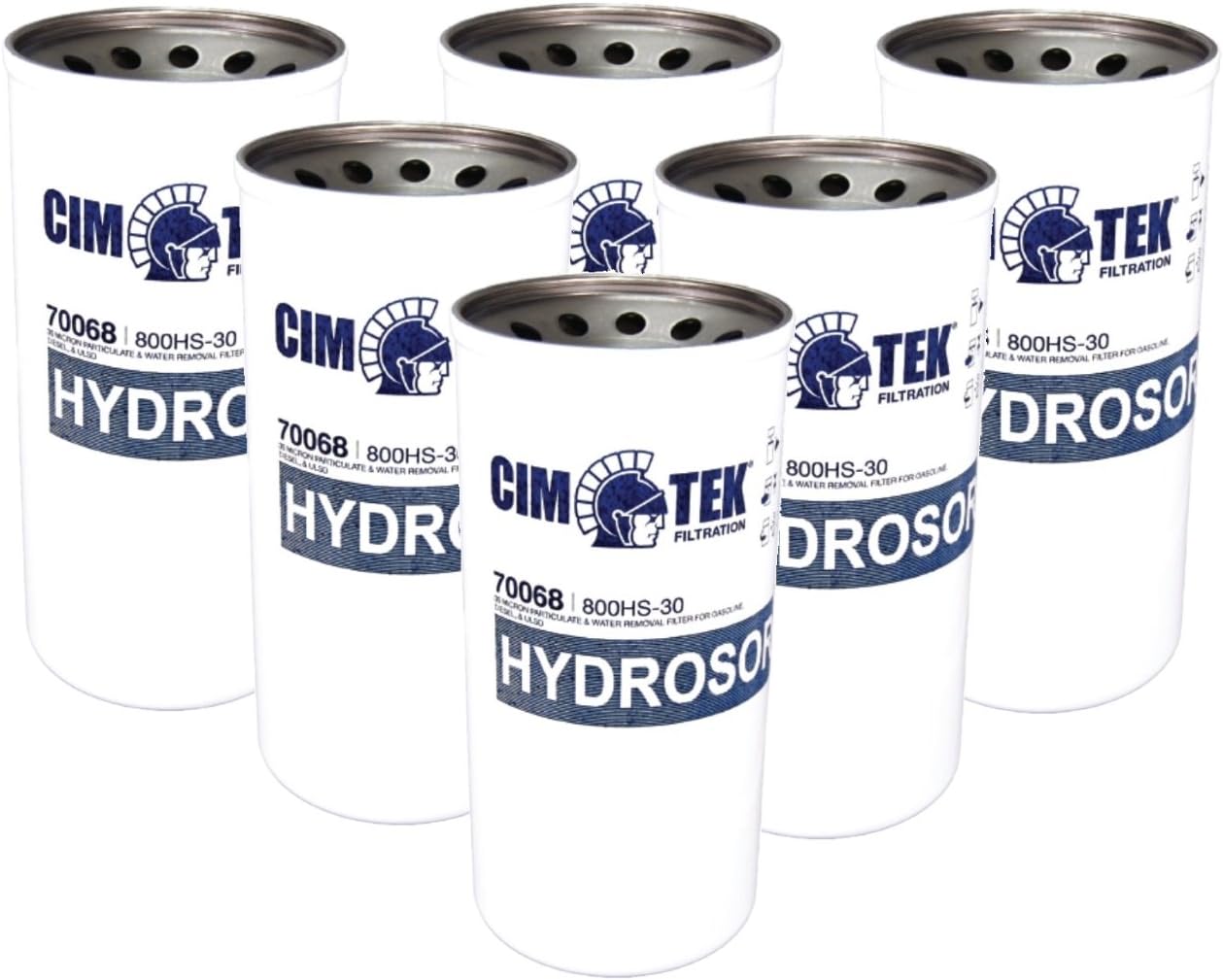 Amazon.com: Cim-Tek 70068-6 800HS-30 Spin-On Filter 30 Micron Diesel 6 ...