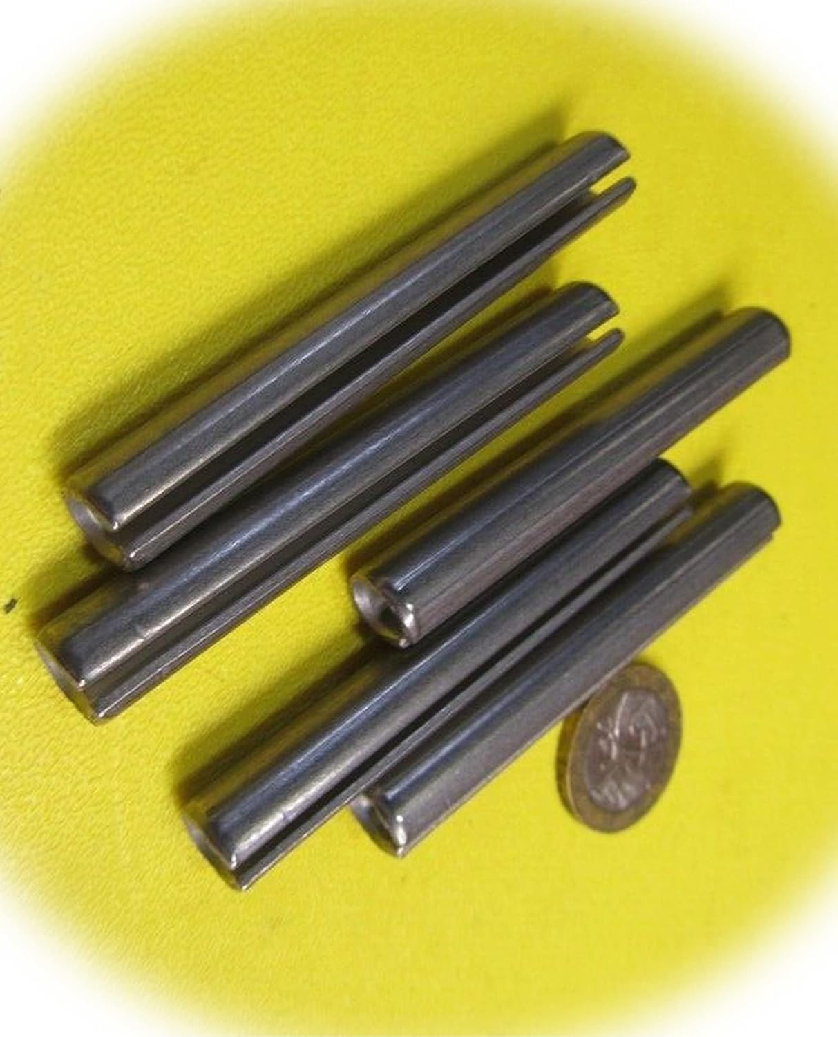 420 Stainless Steel, Slotted Roll Spring Pin, 3/8" Dia x 2 3/4" Length ...