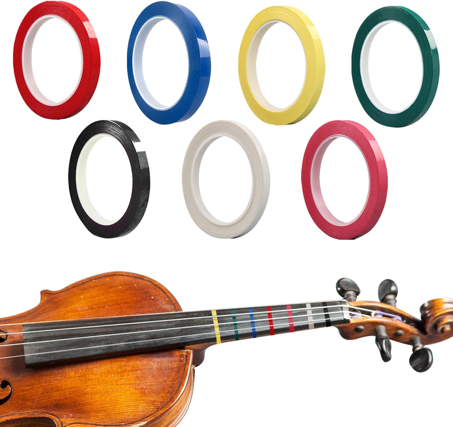 Amazon.com: 7 Rolls Violin Finger Tape,Violin Tape Fingerboard, Violin ...