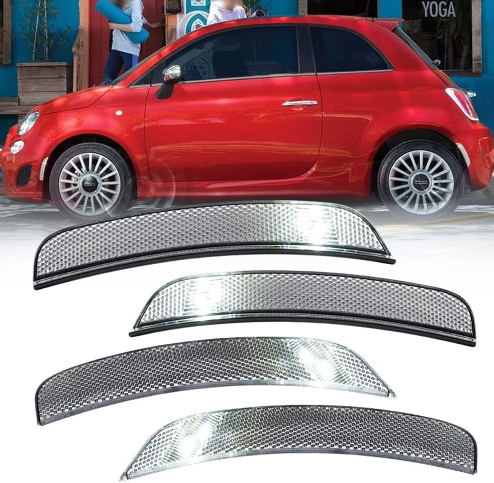 Fenders For Fiat 500 Smoke Lens Side Marker Light Assembly For 2007 ...
