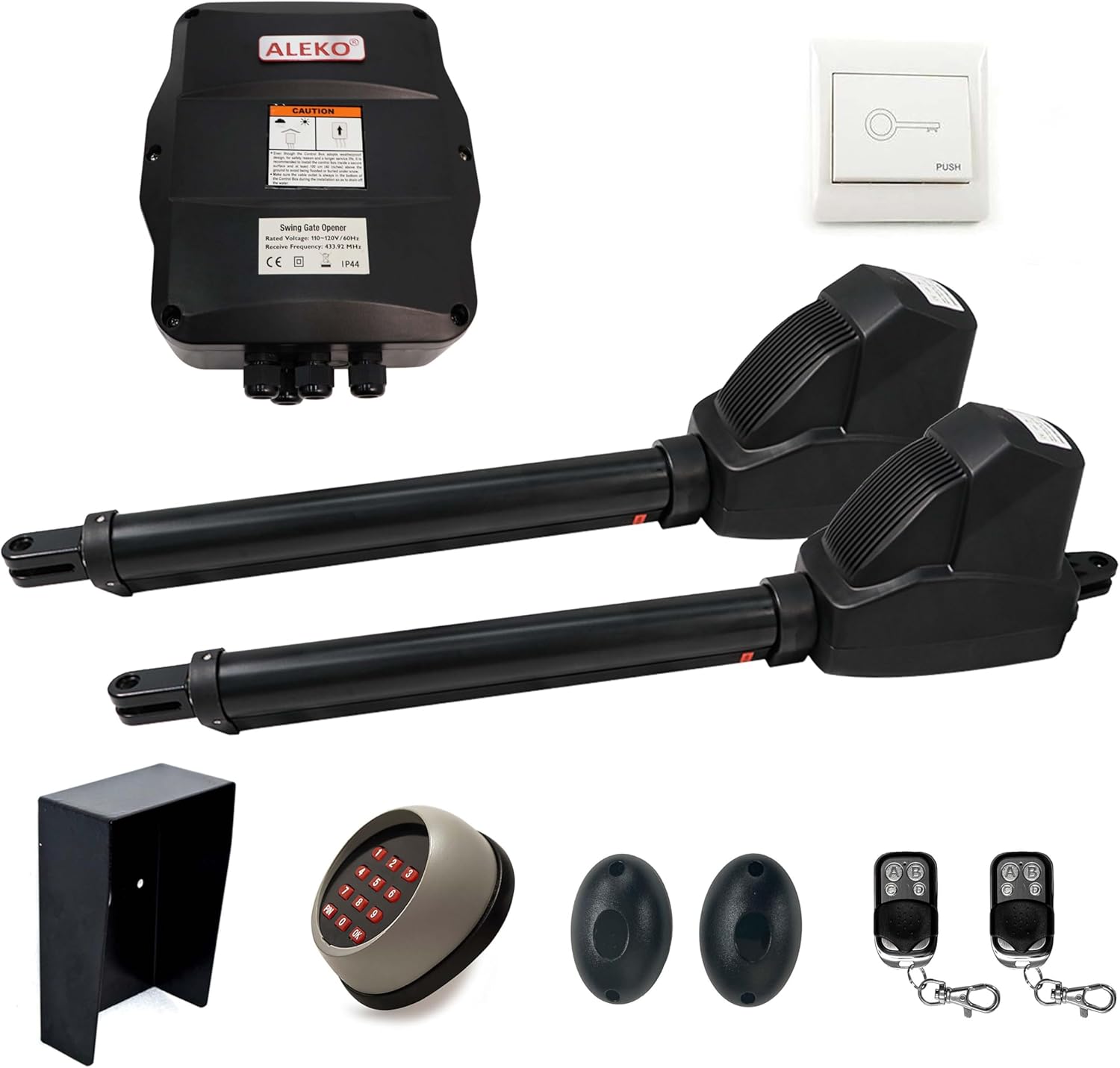 Amazon.com: ALEKO Dual Swing Gate Opener | Automatic Driveway Gates ...