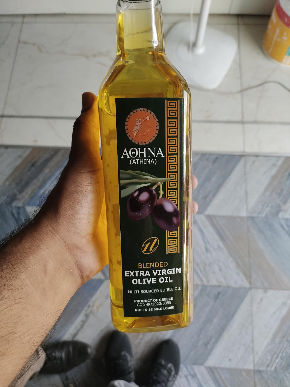 AOHNA Blended Extra Virgin Olive Oil (1 L) : Amazon.in: Grocery ...