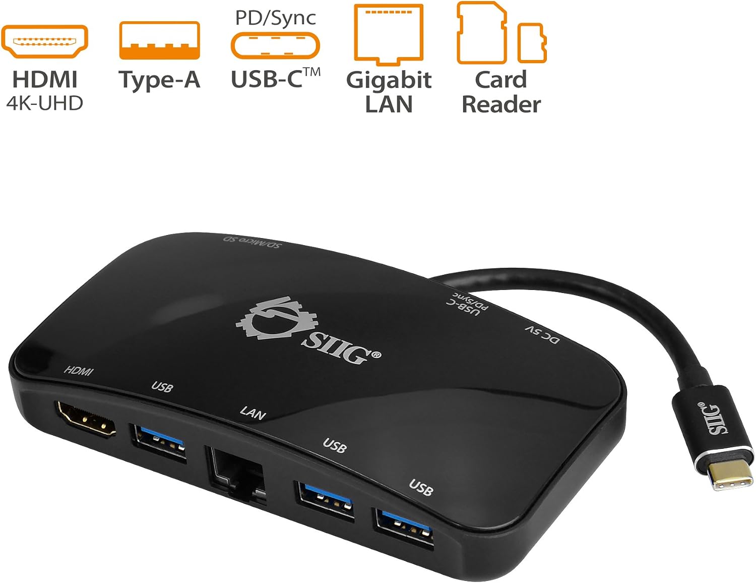 Amazon.com: SIIG USB C Dock/Docking Station/Multiport Adapter Hub ...