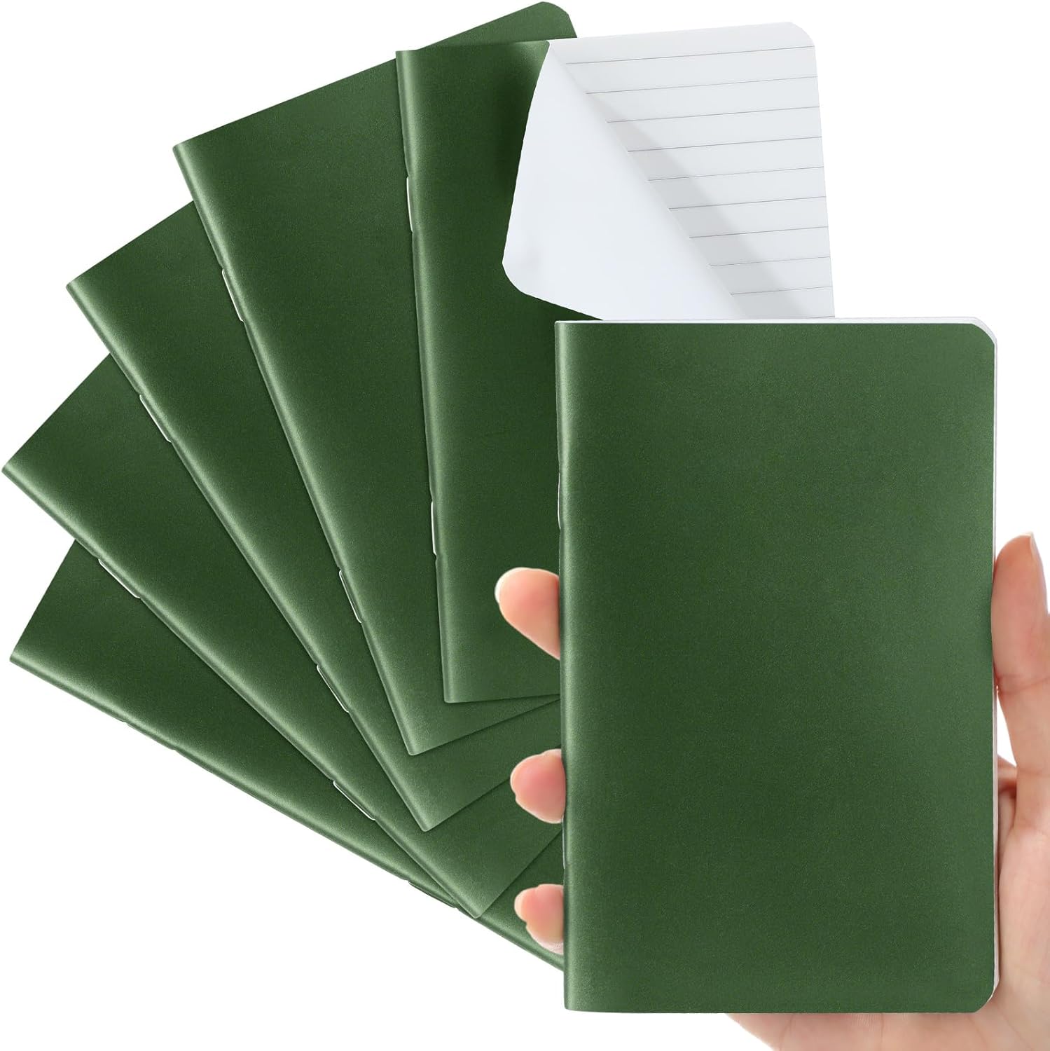 Qilery 6 Pack Waterproof Notebook 3.5"x5.5" Weatherproof Pocket Notepad ...