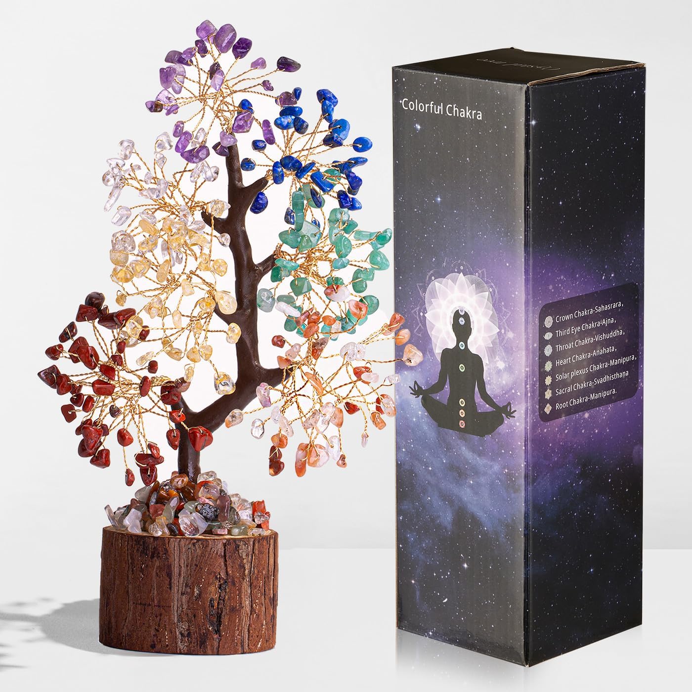 AWARDSEN 7 Chakra Tree Crystal Tree of Life Spiritual Gifts for Women ...