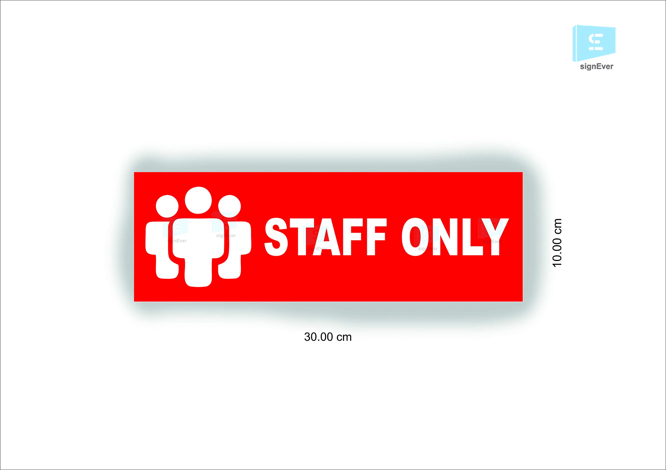 Buy SIGN EVER Staff Only Sign Board For Bank Factory Restaurant Office ...