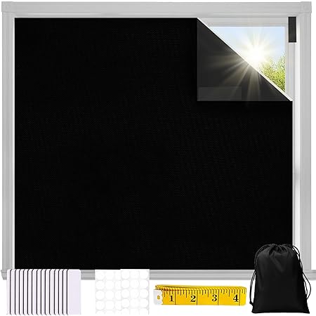 Amazon.com: Portable Blackout Blind, Ranedo 100% Blackout Blind Curtain ...