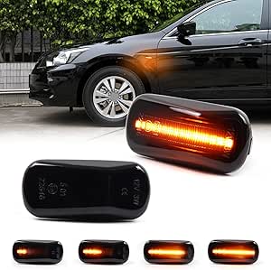 Amazon.com: Sequential Amber LED Side Marker Turn Signal Indicator ...