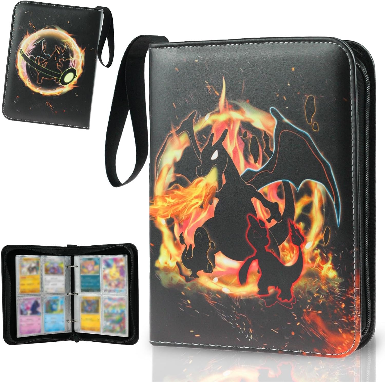 Amazon.com: Ayehe Card Binder for Trading Cards, 4 Pockets, 400 Cards ...