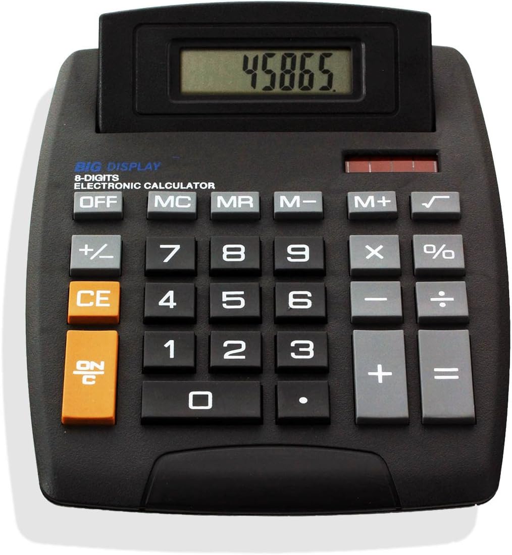 Calculadora digital eletrônica Easy-See – Grande tela inclinada ...