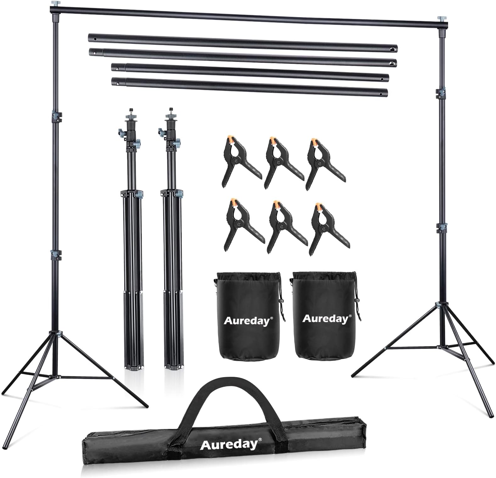 Amazon.com : ShowMaven Backdrop Stand, 6.4ft x 10ft Adjustable Photo ...
