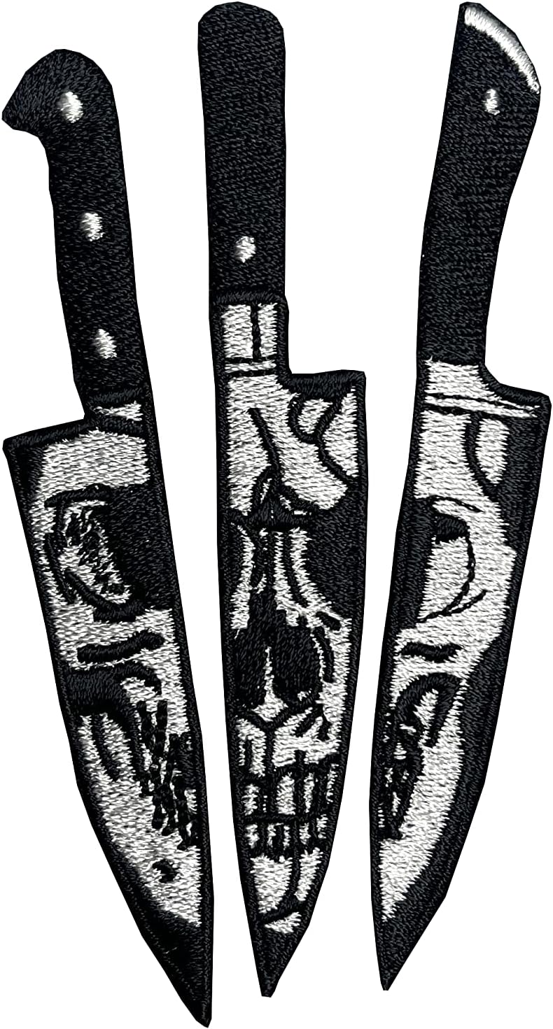 Amazon.com: 2 Pack Chefs Knife Embroidered Iron-on Patch Applique