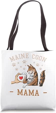 Amazon.com: Maine Coon Mama Cat Maine Coons Tote Bag : Clothing, Shoes ...
